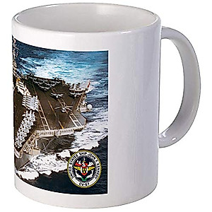 USS John F. Kennedy CV-67 Mug - Ceramic 11oz Coffee/Tea Cup Gift Stocking Stuffer