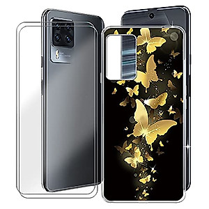 Phone Case for Cubot X50 (6.67"), with [2 x Tempered Glass Protective Film], KJYF Clear Soft TPU Shell Ultra-Thin [Anti-Scratch] [Anti-Yellow] Case for Cubot X50 - WMA30