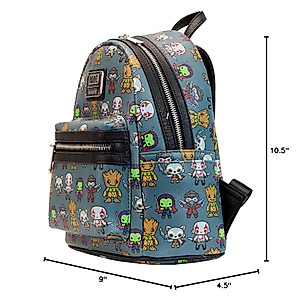 Loungefly Marvel Guardians of the Galaxy Kawaii All Over Print Mini Backpack