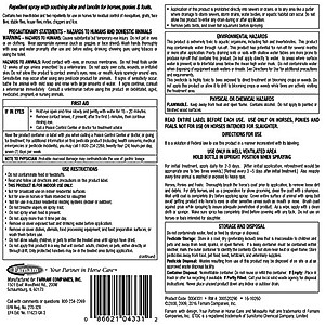 Farnam Mosquito Halt Repellant Spray for Horses, 1 gallon