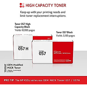 RT MF452dw Wireless Office Check Printer Bundle with 1 OEM Modified CRG 057 MICR Toner Cartridge for Printing Small Business and Personal Checks (2 Items)