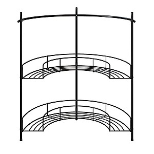 Lavish Home Pedestal Sink Organizer- Extension Matte Black