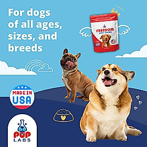 Pup Labs Freedom Joint Chews - Delicious Dog Hip and Joint Supplement - Vitamins Packed with Super Nutrients - Keep Your Pup Happy and Active - Made for All Dogs and Breeds - Made in the USA, 30 chews