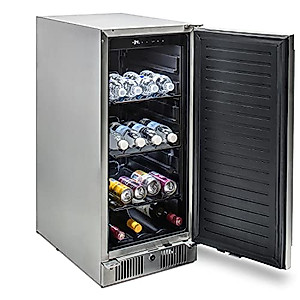 Blaze 15-Inch 3.2 Cu. Ft. Outdoor Rated Compact Refrigerator - BLZ-SSRF-15