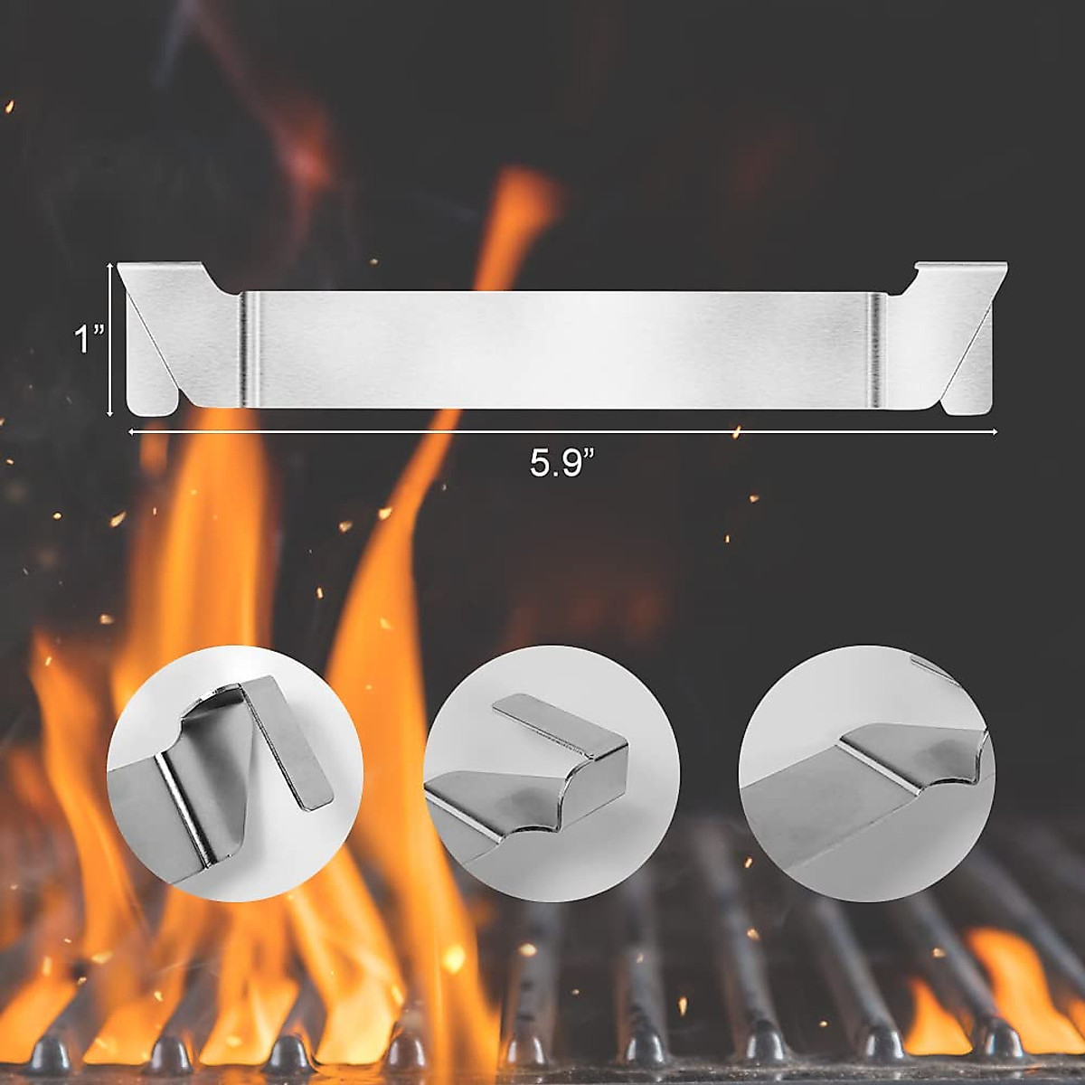 1 Pack Stainless Steel Griddle Spatula Holder, Grill Barbecue Tool Rack, Griddle Accessories for Grilling Utensils Scrapers Charcoal Grills，Compatible with Blackstone Camp Chef Royal Gourmet