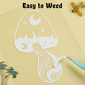 Heat Transfer Vinyl White HTV Rolls - 12" x 15ft White Iron on Vinyl for Cricut & Silhouette Cameo, White HTV Vinyl for Shirts - Easy to Cut & Weed for Heat Vinyl Design