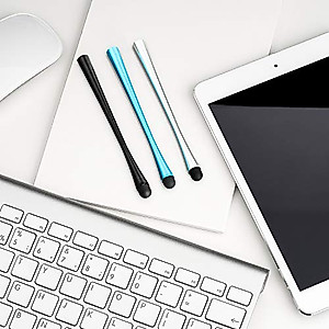 Outus 8 Pieces Waist Stylus Pens with 8 mm Rubber Tips Stylus Pens for Screen Compatible with iPhone, iPad, Tablet (8 Colors)