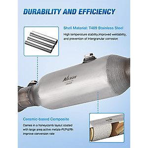 Nilight Catalytic Converter for Chrysler 200 2011-2014 / Sebring 2007-2010 / Dodge Avenger 2008-2012 / Caliber 1.8L/2.0L/2.4L F.W.D only 2007-2012 / Journey 2009-2018 / Jeep Compass Patriot 2007-2017