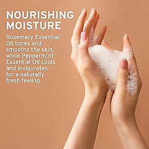 LIFE-FLO Magnesium Body Wash, Refreshing, Moisturizing Liquid Soap with Magnesium Chloride from the Zechstein Seabed, Peppermint Oil and Rosemary Oil, 60-Day Guarantee, Not Tested on Animals, 16oz