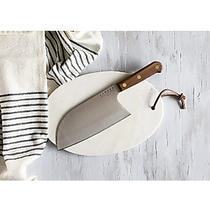 Lamson 8" Chinese Santoku Cleaver, Walnut Handle