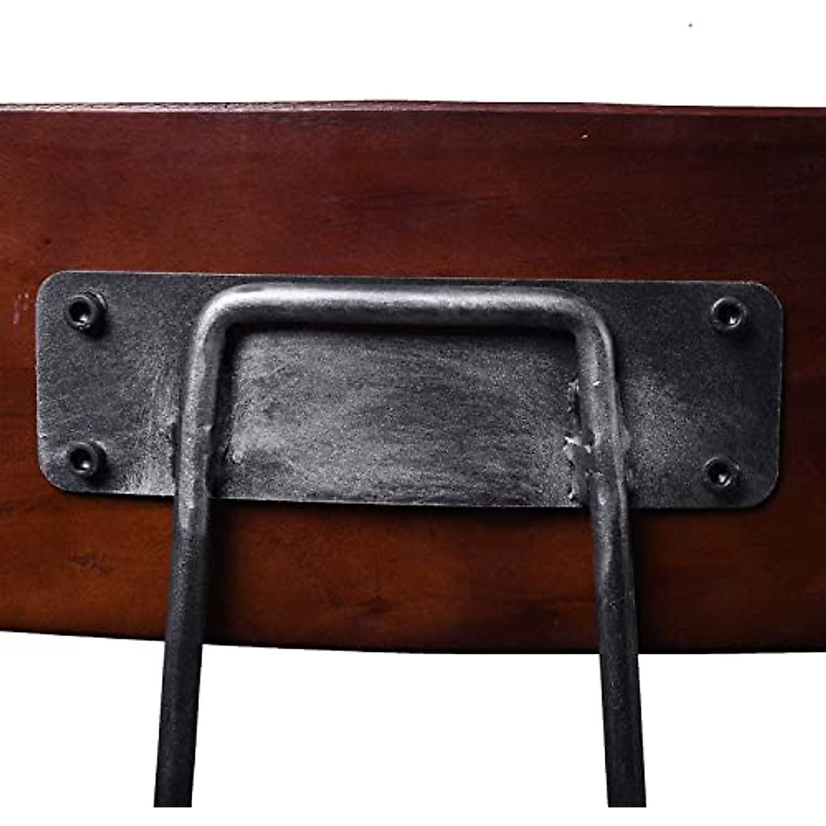 FUBIRUO 3 Piece Industrial Adjustable Bar Table Set, Kitchen Counter Height Dining Table with 2 Stools,Machinist Bar Table and Chairs Set, Bar Height Bistro Table and Swivel Pub Stools Pub Table Set