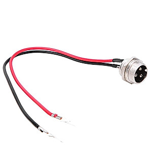 Keenso Electric Scooter Charging Port, 6 Pcs Electric Car Scooter Charging Port Connector 3 Pin Aviation Head Charging Hole