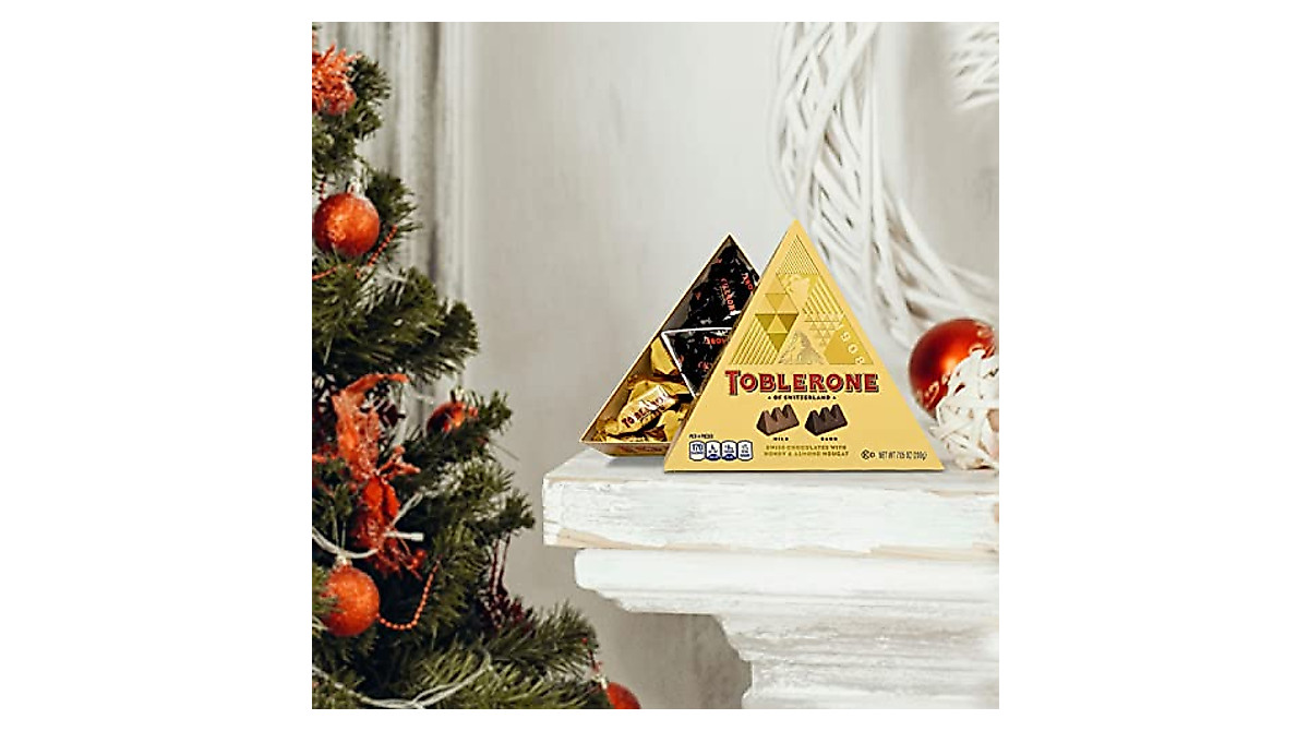 Toblerone Tiny Swiss Chocolate Gift Set - 25 Pieces of Premium Swiss Cocoa