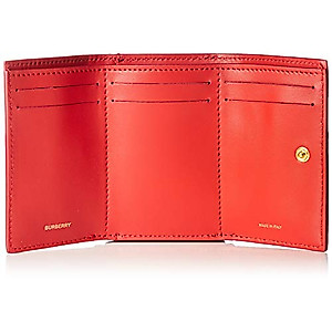 BURBERRY Women's Trifold Wallet, Bright red RT