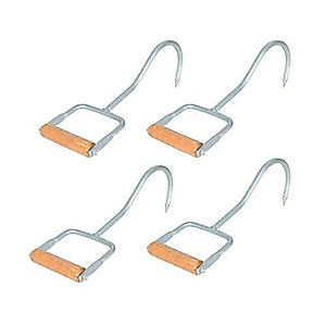Red Rooster Metal Hay Hook 11" Silver - 4-Pack