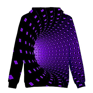 Ymosrh Mens Sweatshirts, Hooded 3D Graphic Long Sleeve Drawstring Pullover Hoodies Sweatshirt Lightweight Sueter De Hombre Moda 2023 Hoodies Y Sudaderas Para Sweatshirts Hoodies (M, Purple)