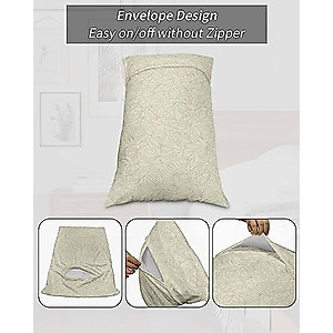 Edwiinsa Yellow Lines Pillow Covers King Standard Set of 2 20x36 Bed Pillow, Modern Striepd Abstract Aesthetics Plush Soft Comfort for Hair/Skin Cooling Pillowcases with Envelop Closure