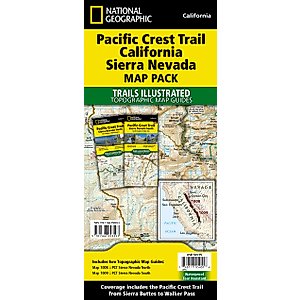 Pacific Crest Trail: California Sierra Nevada [Map Pack Bundle] (National Geographic Trails Illustrated Map)