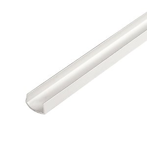 Outwater Plastics White 1/2'' Rigid PVC UV Treate dPlastic U-Channel/C-Channel 72 Inch Lengths (Pack of 10 Pieces, 60 feet Total)