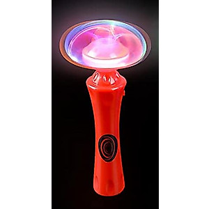Light Up Spinning Wand Toy for Kids - LED Spinner with Magic Orbiter - Autism Toys for Boys & Girls - Fun Glow Party Favor, Toddler Gift