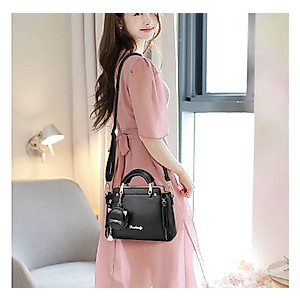 AWXZOM small Fashion Handbag purse for women ladies Top Handle Satchel Shoulder Bags cat purse (black)