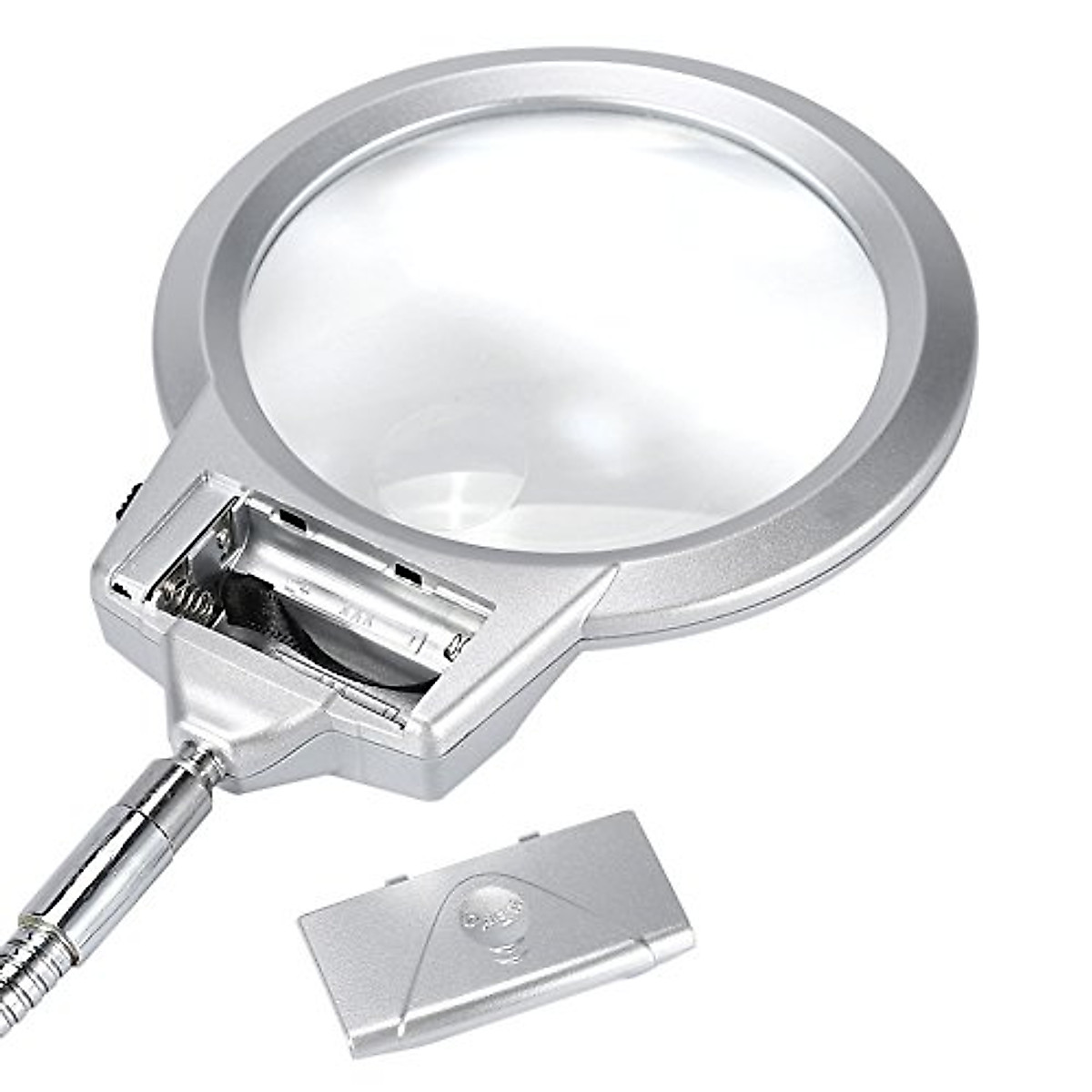 2 LED Lights 18inch Length Lighted Desk Magnifier, Durable Table Top Magnifier, for Maps Newspapers Stamps Reading Reading Magnifier