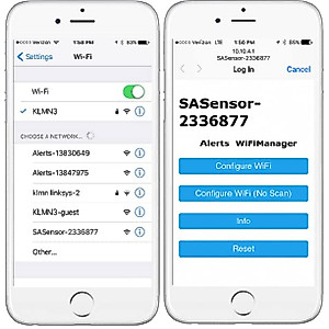 Water and Temperature Alert with Text Message and Email Notifications, Dual sensors