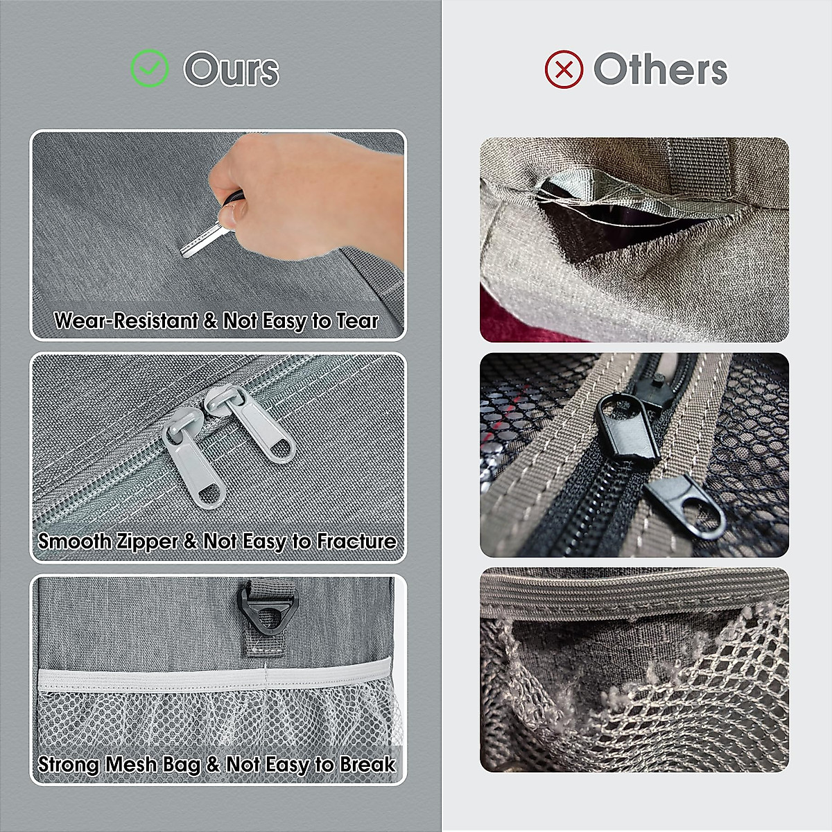 sportsnew Sports Gym Bag with Wet Pocket & Shoes Compartment, Travel Duffel Bag for Men Women Lightweight with Adjustable Shoulder Holder, Grey