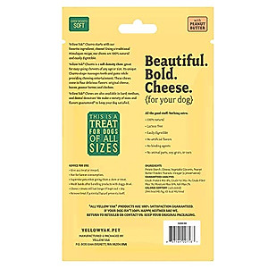 Yellow Yak Churro Chew | USA Made | Lactose - Soy - Grain - Gluten Free | for All Dogs | 4 Churro Chews | Real Cheese & Peanut Butter Flavor