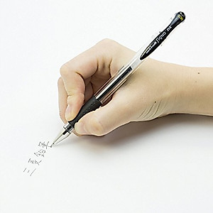 Very smooth! Uni-ball Signo Dx UM-151 Gel Ink Pen - 0.38 mm x 5 Pcs – Black with 5 Reffils