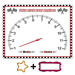 SXCHEN Baby Monthly Milestone Blanket 1 to 12 Months Premium Extra Soft Fleece Best Photography Backdrop Prop for Newborn Boy & Girl for Baby Shower Baby Star Your Engines Racing