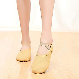 1 Pair Ballet Shoe Dance Gear Soft Sole Dance Shoes Mens Dance Shoes Kids Ballet Slippers Childrens Slippers Ballet Pointe Shoe Mens Slipper Elastic Mouth Girl Child Leather Shoes