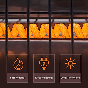 Patio Heater Garage 1500W Heater-Outdoor With 3 Modes Fast Heating, Electric Heaters Wall-Mounted/Standing Height & Angle Adjustable,Tip-Over & Overheat Protection,Garage, Backyard, Camping