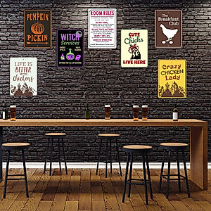 KONMPFEY Funny Room Rules For Teen Girls Trendy Stuff, Room Decor For Teen Girls And Teen Boy Cool Stuff Metal Tin Signs Man Cave Garage Bar12 X 8 In