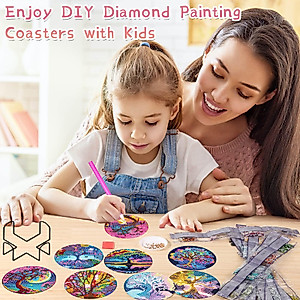 Halloween DIY 5D Diamond Painting Kits for Adults-Gnome Specter Haunted House Diamond Art Kit，Crystal Rhinestone Diamond Embroidery Full Drill Kit for Home Wall Decor Gifts (12x16 inches).