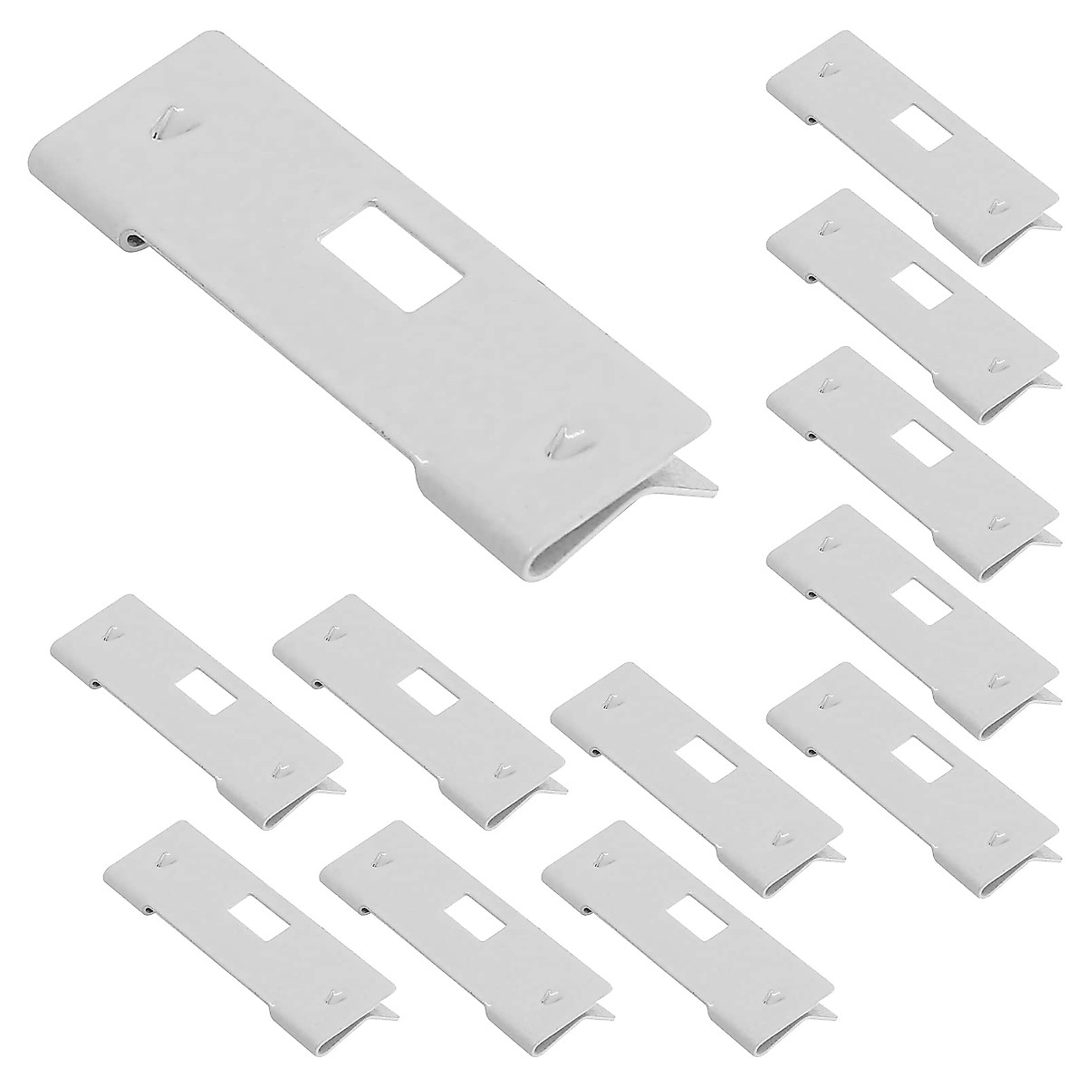 12 Pcs Vertical Blind Repair Vane Savers, White Blind Repair Clip Vertical Blind Repair Tabs, Window Blinds Replacement