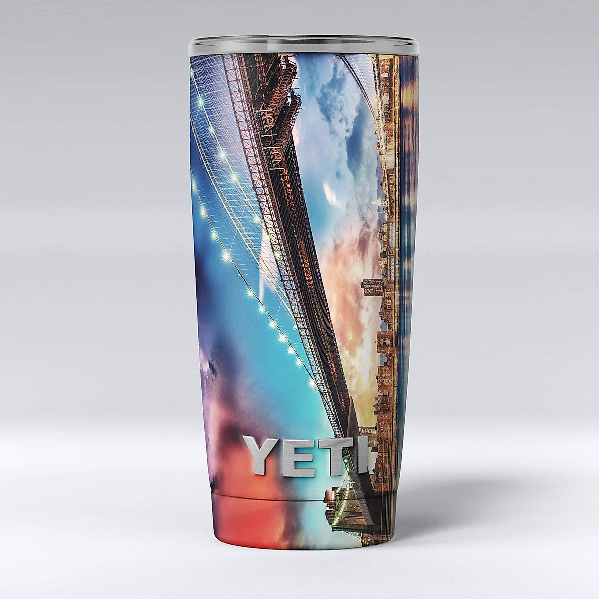 Design Skinz Fusion NYC Overlook - Skin Decal Vinyl Wrap Kit Compatible with The Yeti Rambler Cooler Tumbler Cups