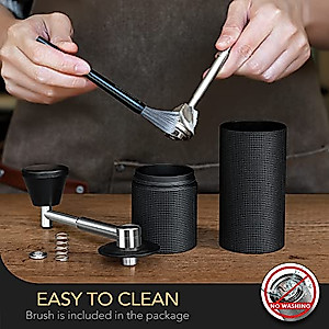 TIMEMORE Chestnut C3 PRO Manual Coffee Grinder, Stainless Steel Conical Burr Coffee Grinder, Hand Coffee Grinder with Foldable Handle and Adjustable Setting, for Espresso to French Press - Black