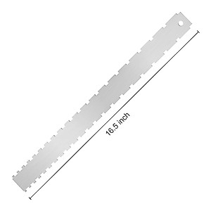 Guitar Neck Notched Straight Edge Fret Rocker String Height Gauge, Luthiers Tool for Guitar Fretboard and Frets