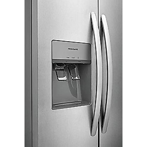 Frigidaire 33" Side-by-Side Refrigerator with 22.2 cu. ft. Total Capacity, Air Filter, LED Interior Lighting, Ice Maker in Stainless Steel