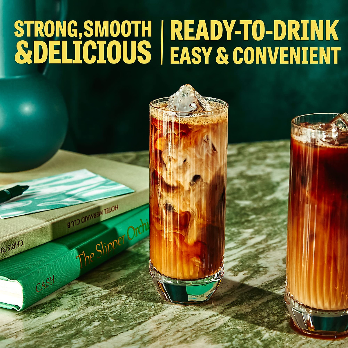 Wandering Bear Organic Straight Black Cold Brew Coffee On-the-Go, Iced Coffee, 11 fl oz, 1 pack - Extra Strong, Smooth, Organic, Unsweetened, Shelf-Stable, Ready to Drink, Cold Coffee, Cold Brewed Coffee