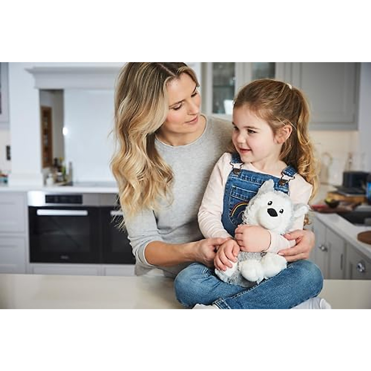 Warmies Plush Husky Microwavable Wheat Bag Scented with French Lavender, Hot or Cold Teddy for Relaxation and Warm Relief, Weighted Teddy Wheat Bag