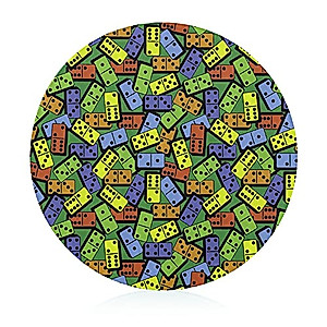 Colorful Dice Cutting Board Tempered Glass Chopping Board for Kitchen Hotel