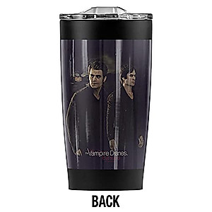 Logovision Vampire Diaries Brothers Stainless Steel Tumbler 20 oz Coffee Travel Mug/Cup, Vacuum Insulated & Double Wall with Leakproof Sliding Lid | Great for Hot Drinks and Cold Beverages