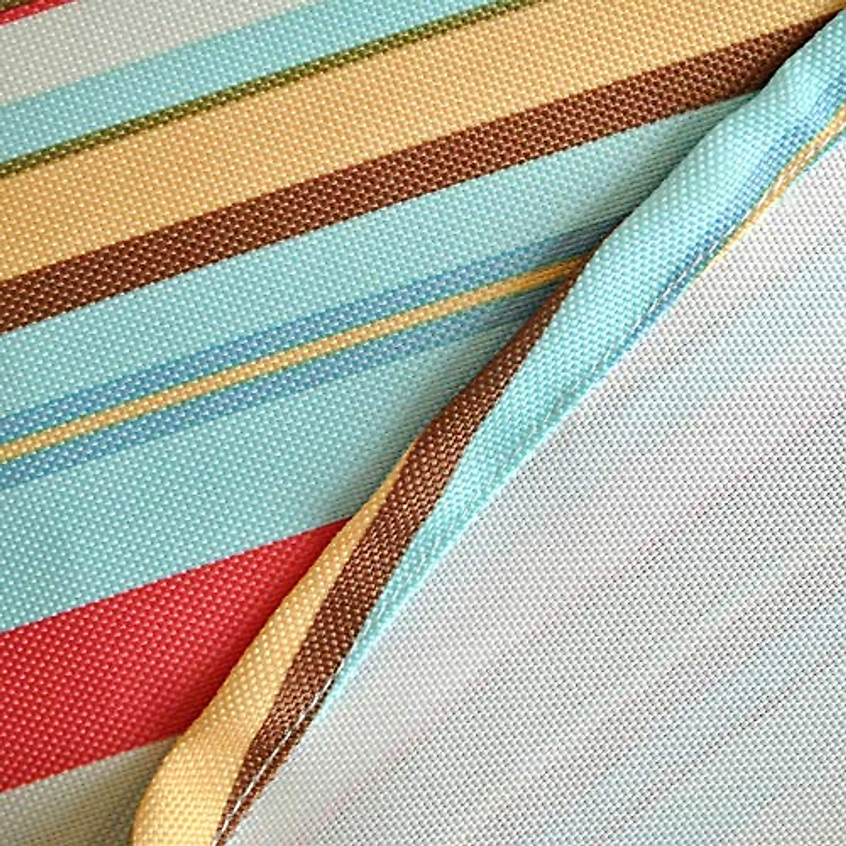 DII Summer Stripe Outdoor Collection Tabletop, Tablecloth, 60x84" w/Zipper (CAMZ34858)