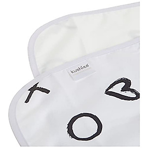 Kushies Deluxe Change Pad Flannel, XO Black & White (P210-639)