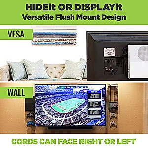 HIDEit Mounts X1S Wall Mount for Xbox One S - Patented in 2019, Made in USA - Steel Mount for Xbox One S to Safely Store Your Xbox One S on Wall Near or Behind TV