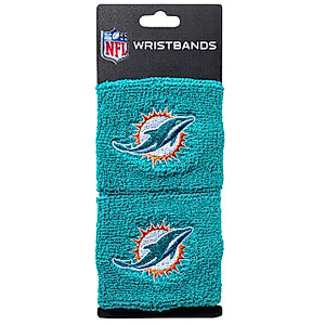 Franklin Sports NFL Embroidered Wristbands, Team Specific, OSFM
