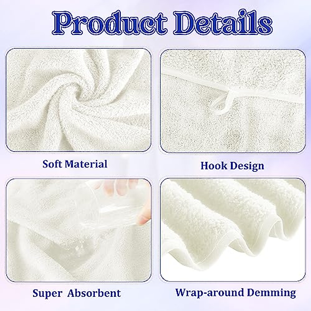 Newwiee 30 Pack Microfiber Bath Towels Bulk Bathroom Towel Sets Bath Towels Hand Towels Washcloths Set Coral Velvet Highly Absorbent Bathroom Towel for Bath Fitness Sports Yoga Travel