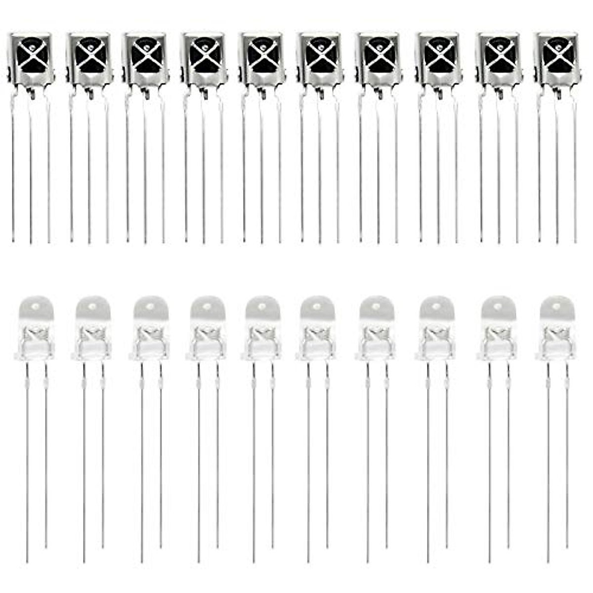 Gikfun Infrared Diode Led IR Emission and Receiver for Arduino (Pack of 10 Pairs) EK8460